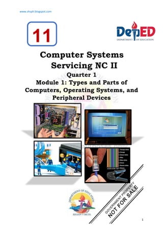 Computer System Servicing NC II TESDA Course | PDF