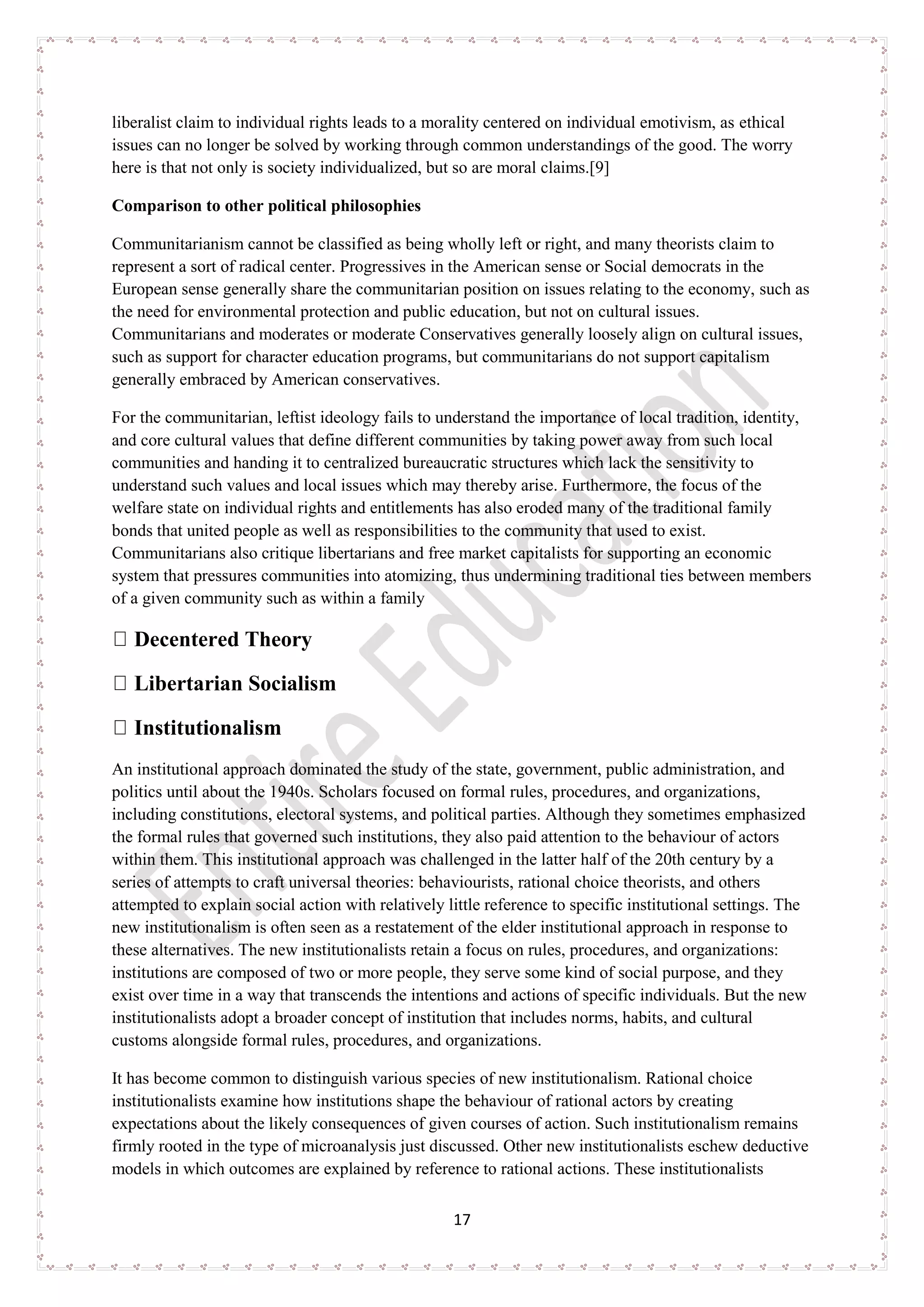 CSS Governance and Public Policies | PDF