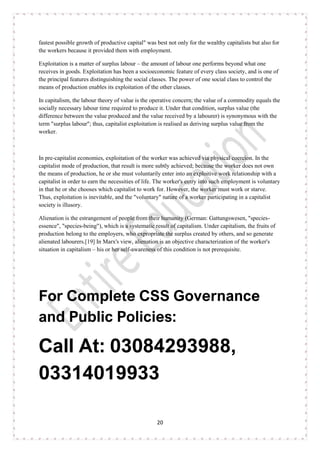 CSS Governance and Public Policies | PDF