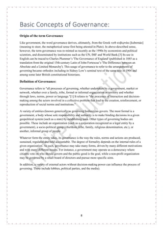 CSS Governance and Public Policies | PDF