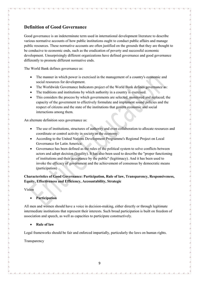 CSS Governance and Public Policies | PDF