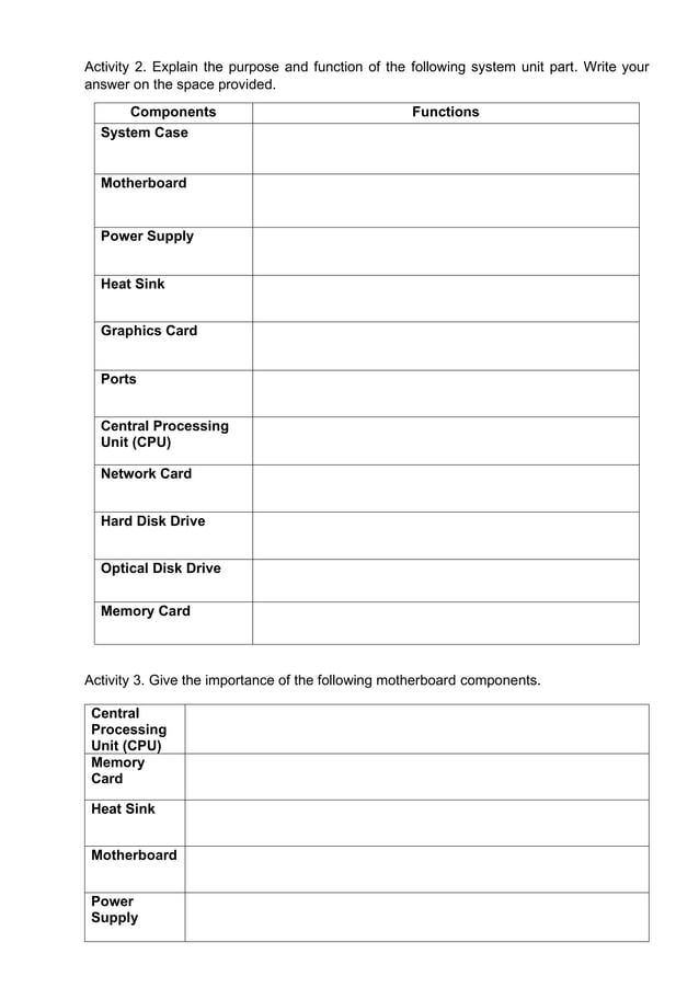 Css grade 11 week 1 | PDF