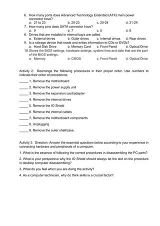 Css grade 11 week 3 | PDF