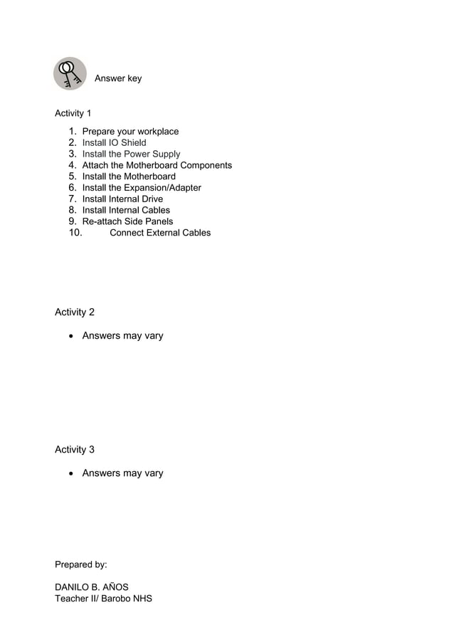 Css grade 11 week 4 | PDF