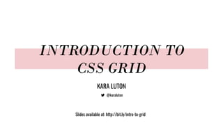 Introduction to CSS Grid | PPT
