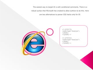 Css hacks for different browsers | PPT