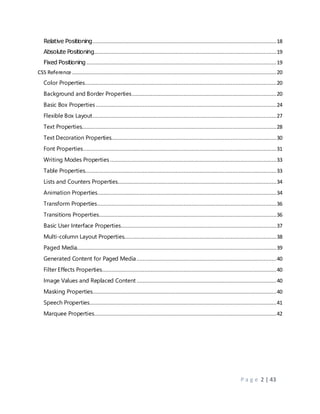 Css handouts (recovered) | PDF