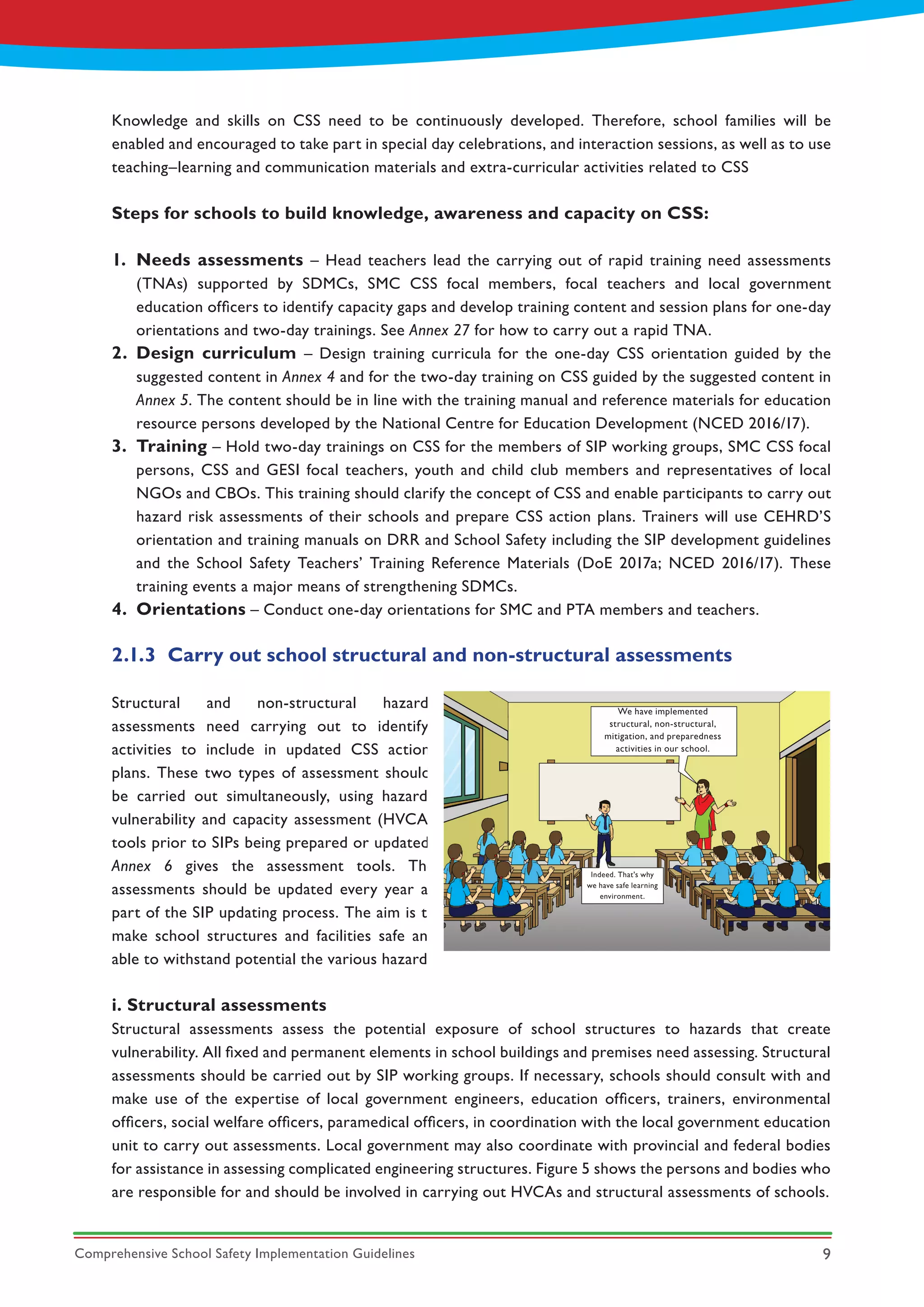 Comprehensive School Safety Implementation Guidelines Nepal (English) | PDF