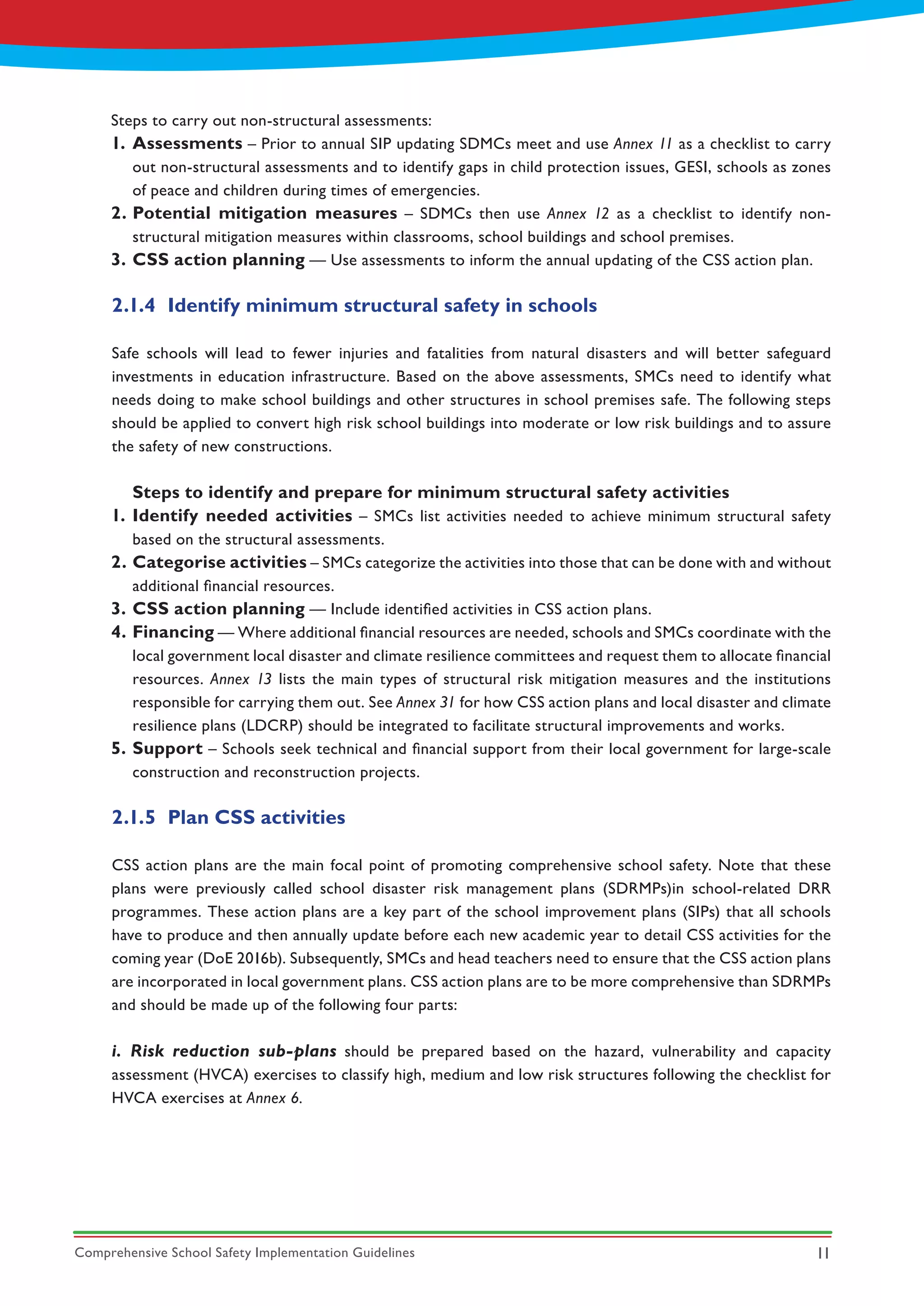 Comprehensive School Safety Implementation Guidelines Nepal (English) | PDF