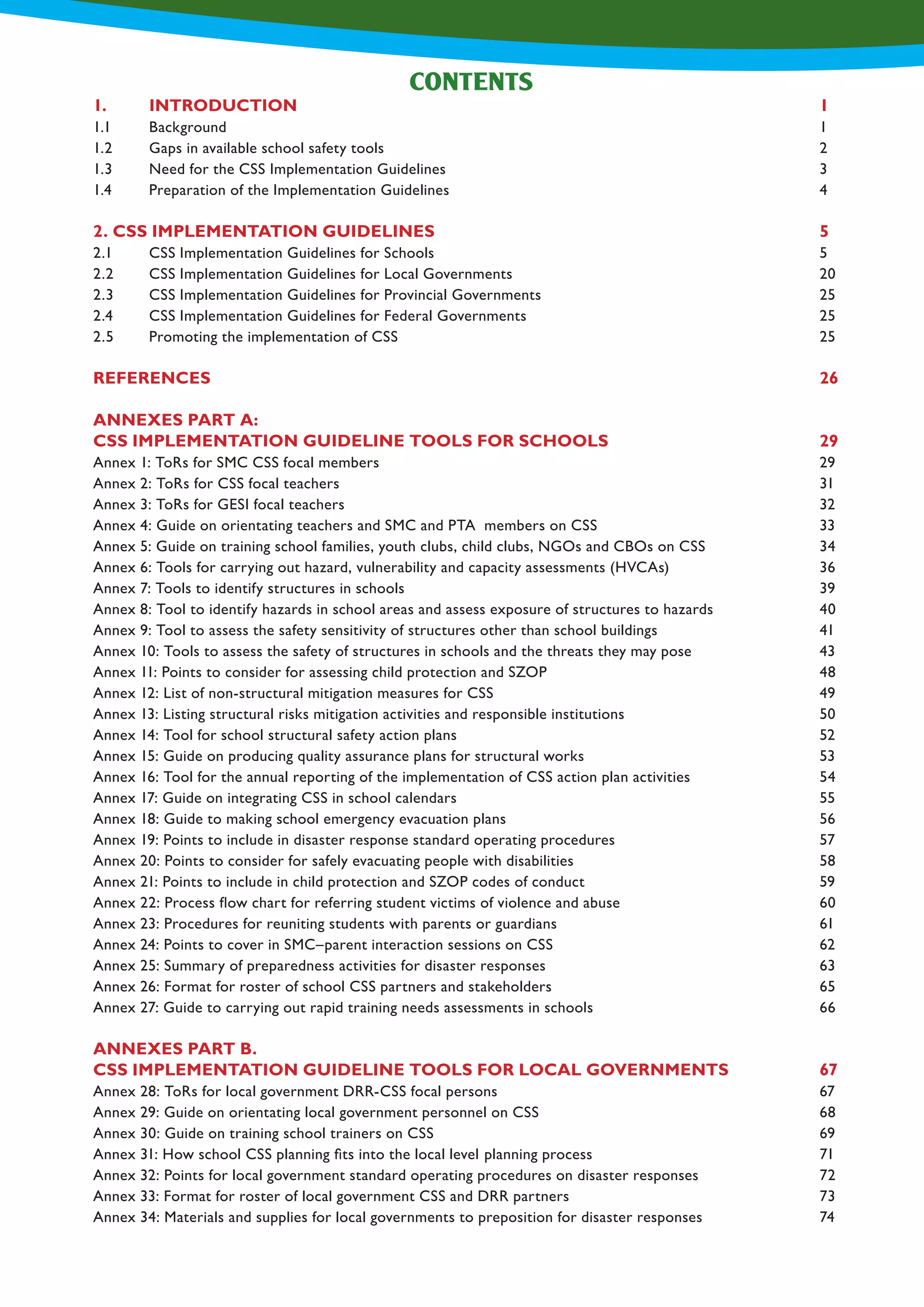 Comprehensive School Safety Implementation Guidelines Nepal (English) | PDF