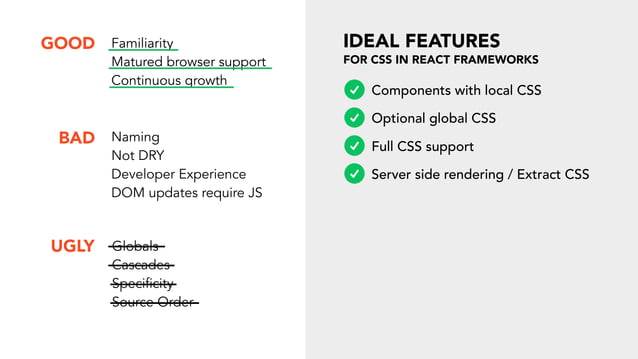 Css In React The Good The Bad And The Ugly Pdf Web Design And