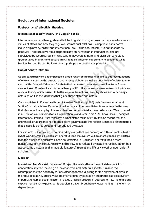 CSS International Relations 2 Notes | PDF