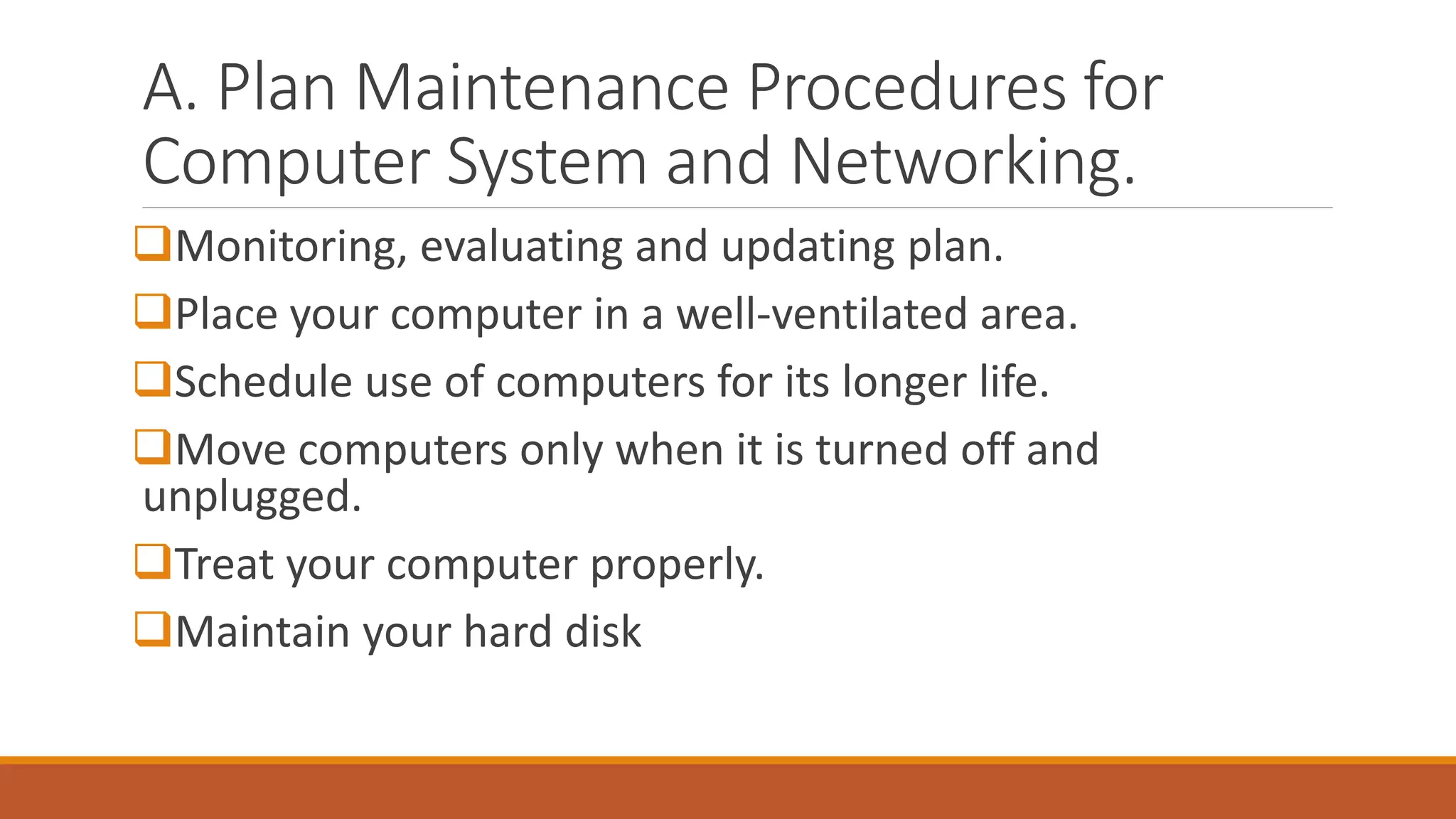 MAINTAIN AND REPAIR OF COMPUTER SYSTEM PART 1 | PPTX
