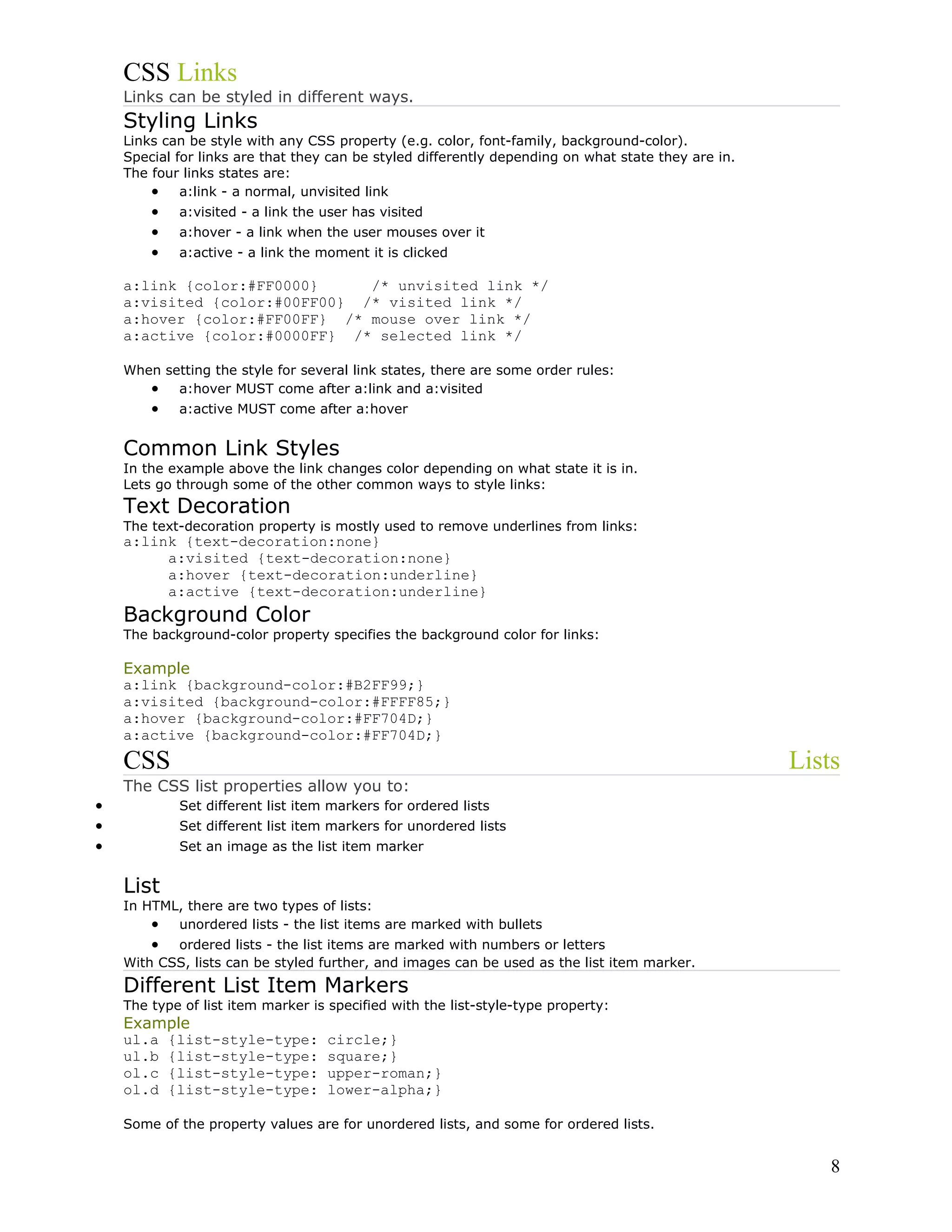Css introduction | PDF