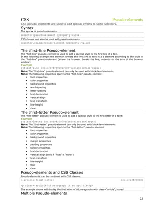 Css introduction | PDF
