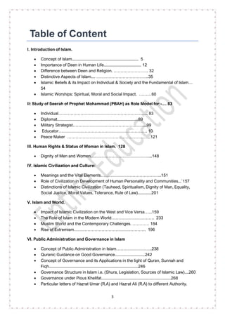CSS Islamic studies | PDF