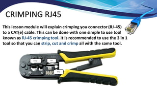 CSS L15 - CRIMPING ETHERNET CABLE AND RJ45 | PDF