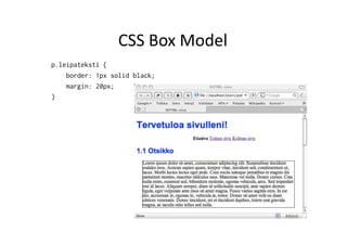 CSS and Layout | PDF