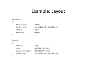 CSS and Layout | PDF