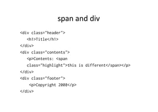 CSS and Layout | PDF