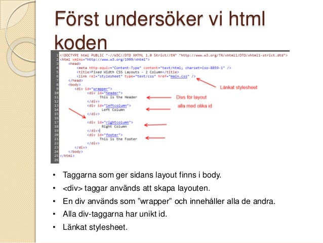 Css layouts, en kort repris