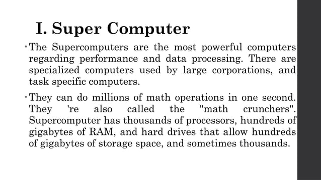 CSS Quarter 1 LESSON 1 - TYPES OF COMPUTER | PPTX