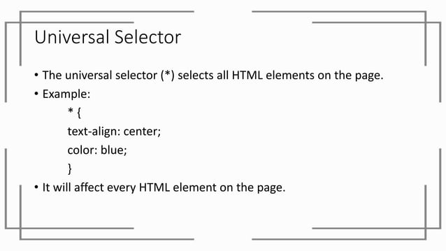 Cascading Style Sheets Css Levelspptx
