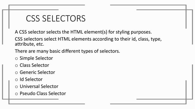 Cascading Style Sheets (CSS) LEVELS.pptx Cascading Style Sheets (CSS) LEVELS.pptx