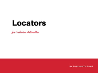 Css locators | PPT