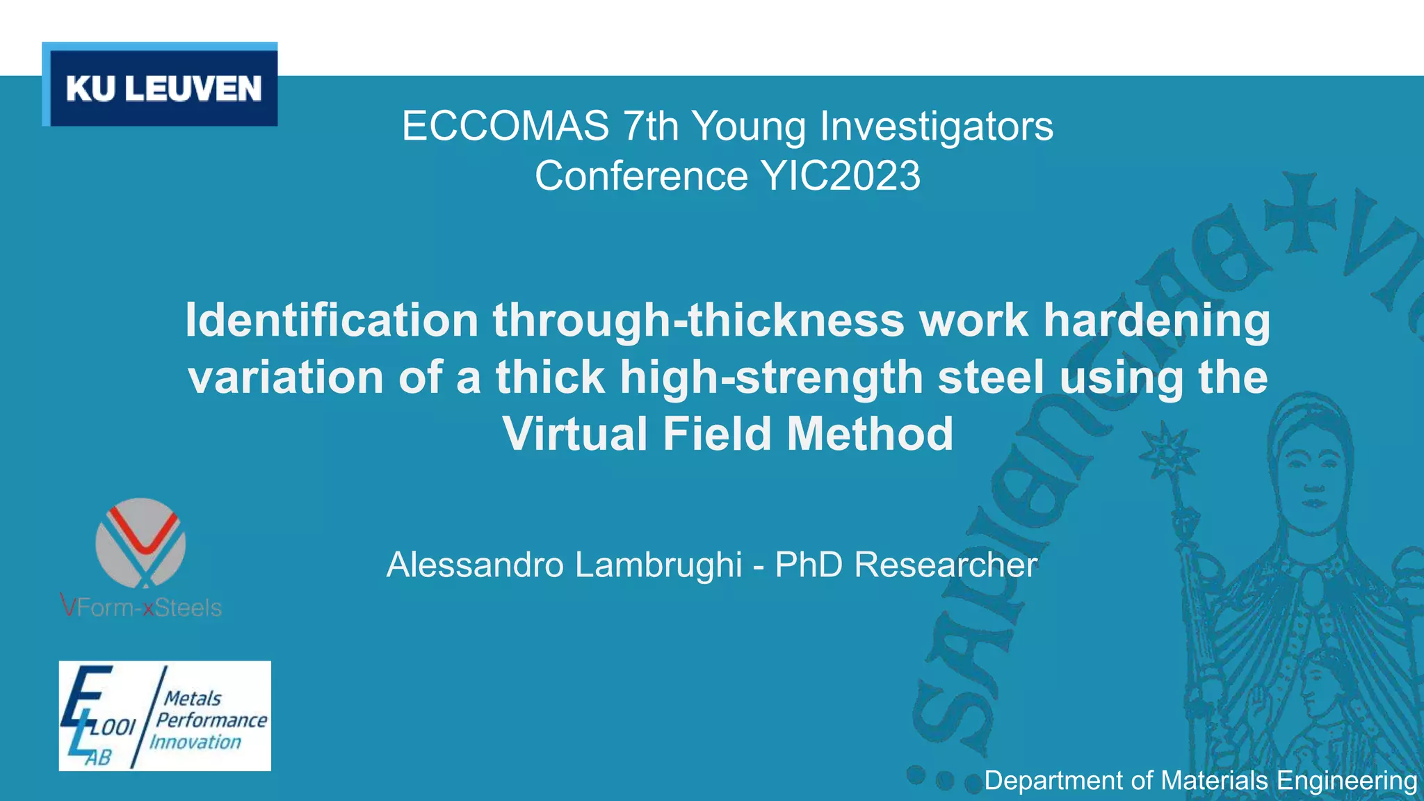 Identification through-thickness work hardening variation of a thick ...