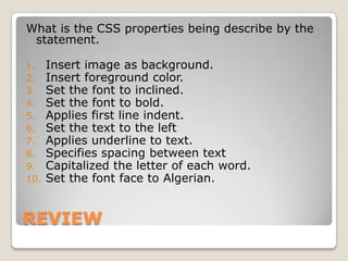 Css margin and padding property | PPTX