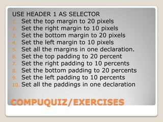 Css margin and padding property | PPTX