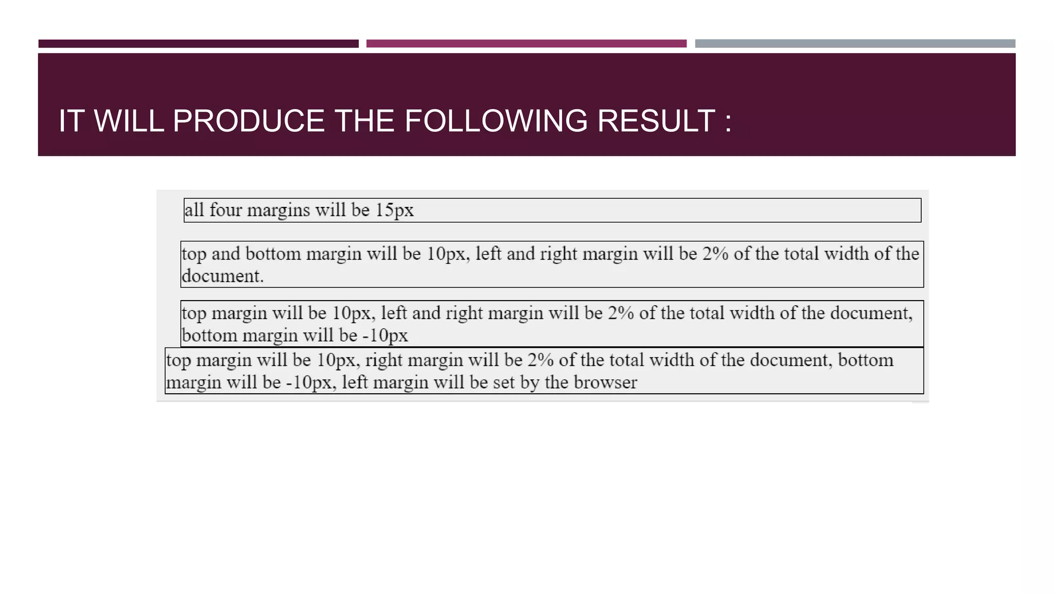 Css margins | PPT Css margins | PPT