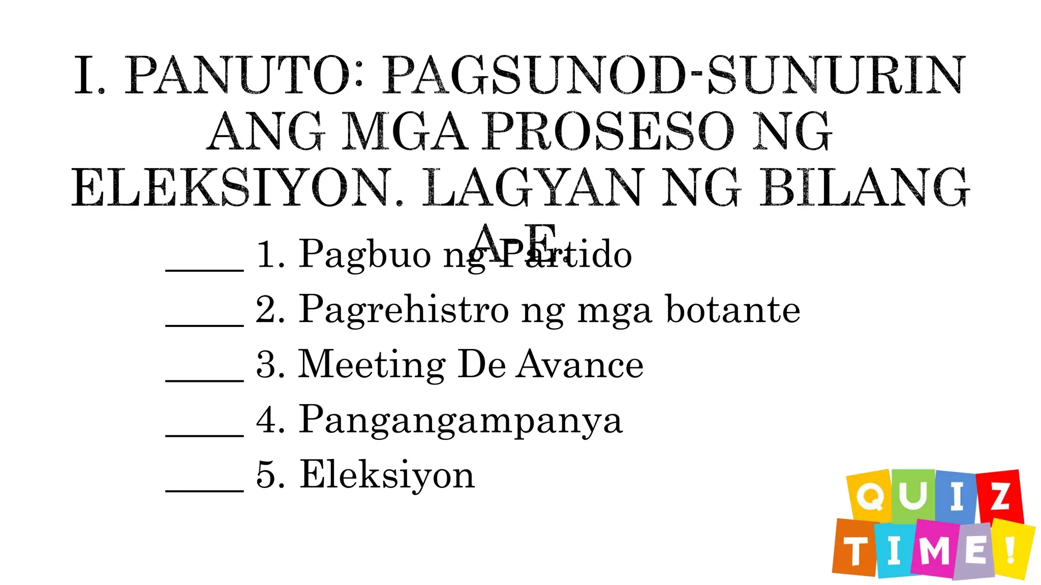 Ang Proseso ng Eleksyon sa Pilipinas o ELECTORAL PROCESS | PPTX