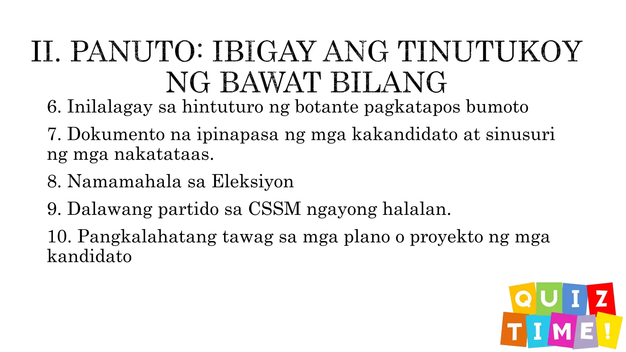 Ang Proseso ng Eleksyon sa Pilipinas o ELECTORAL PROCESS | PPTX