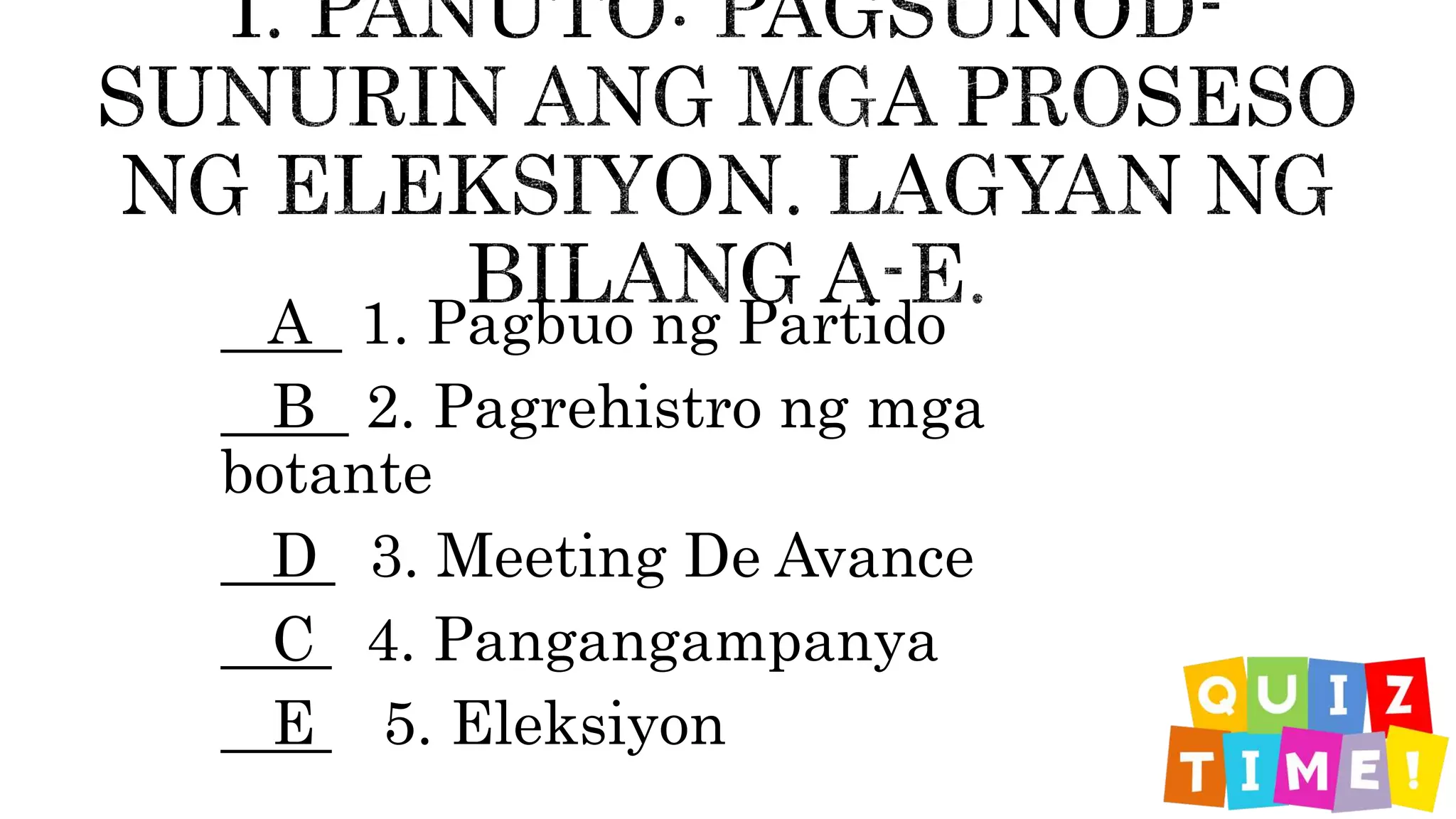 Ang Proseso ng Eleksyon sa Pilipinas o ELECTORAL PROCESS | PPTX