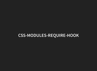 CSS Modules | PPT