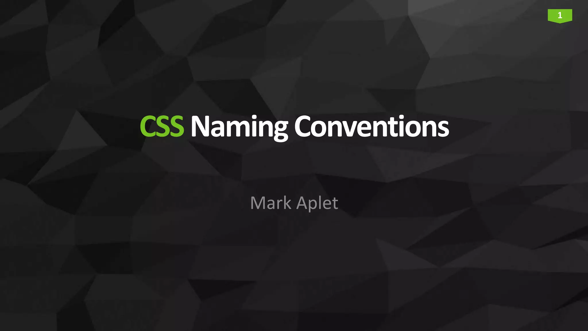 Css Naming Conventions Ppt