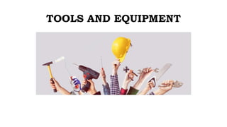 Tools and Equipment used in CSS NCII | PPTX
