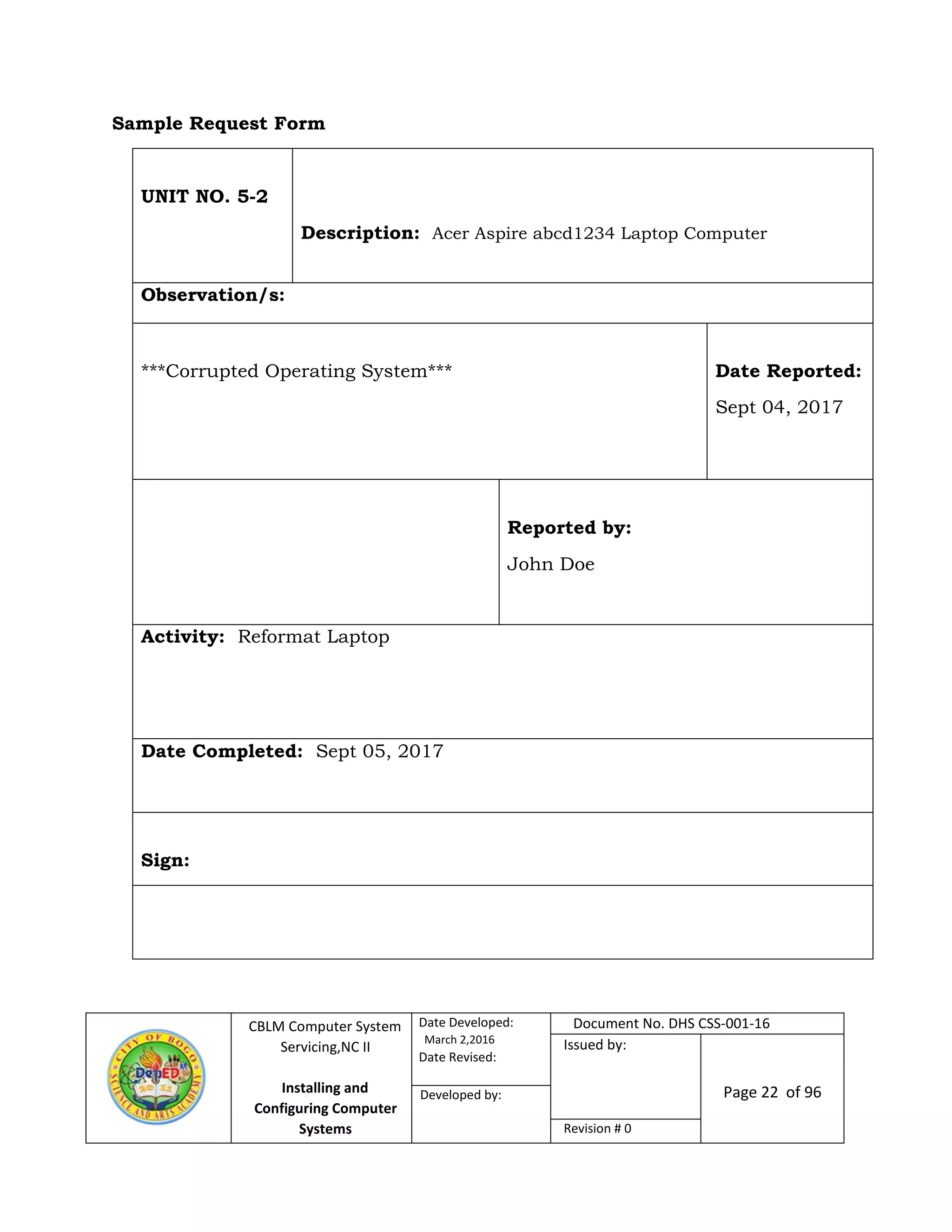 CSS NC II learning Module | PDF