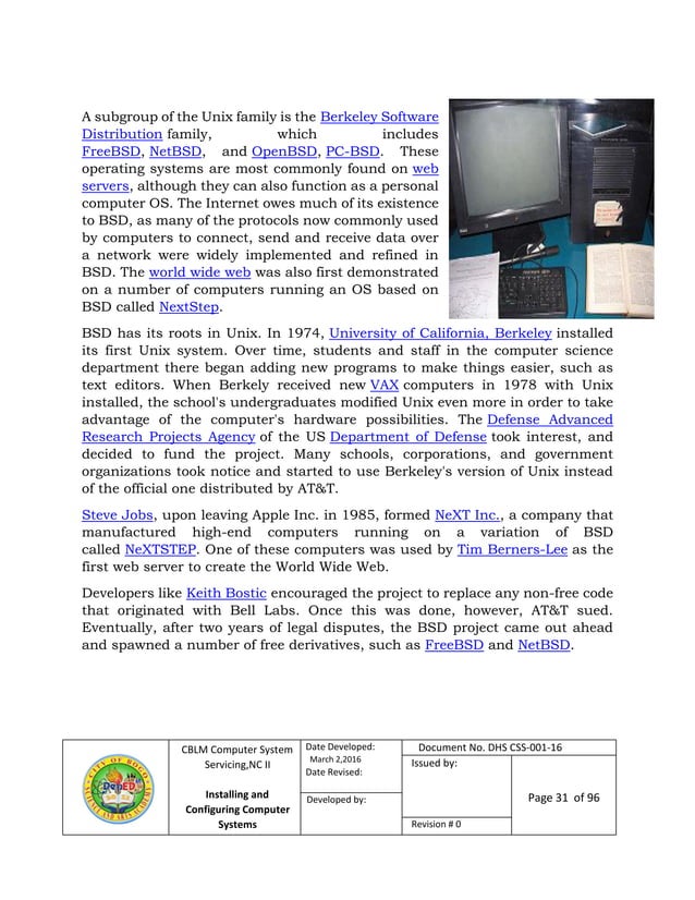 CSS NC II learning Module | PDF | IT and Internet Support | Internet