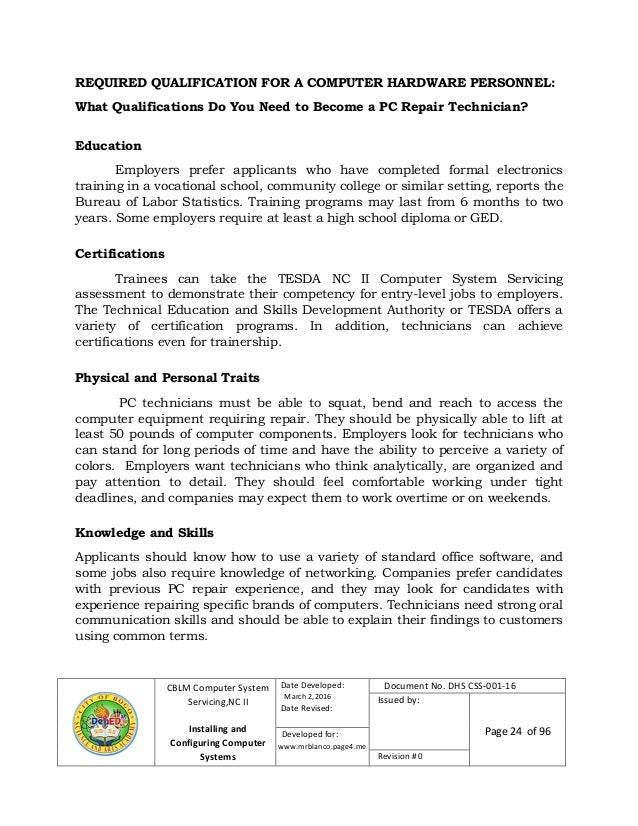 Css Nc Ii Learning Module