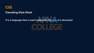 CSS Notes in PDF, Easy to understand. For beginner to advanced. d. | PDF