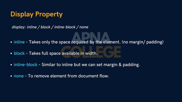CSS Notes in PDF, Easy to understand. For beginner to advanced. d. | PDF
