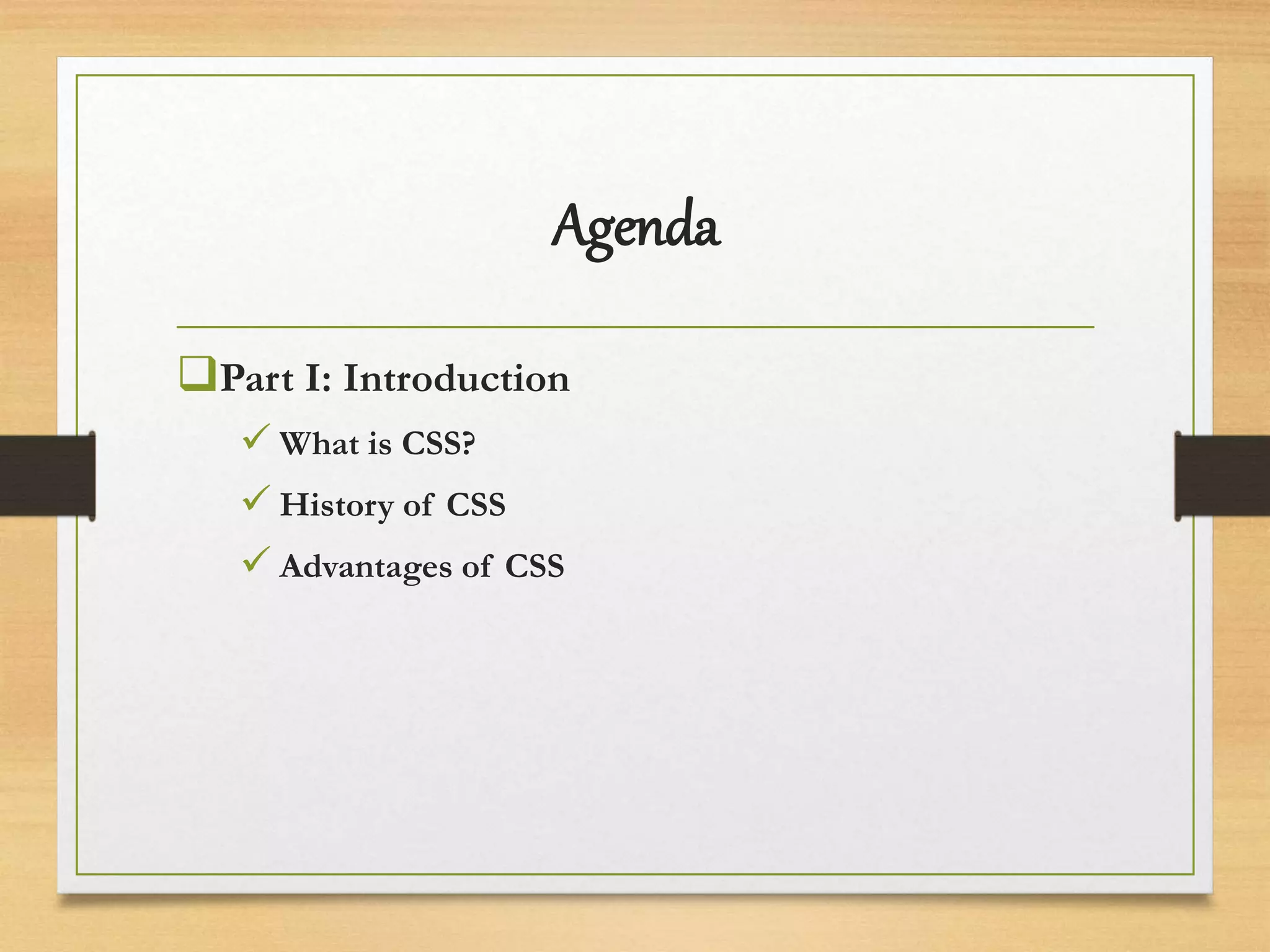 CSS Comprehensive Overview | PPT