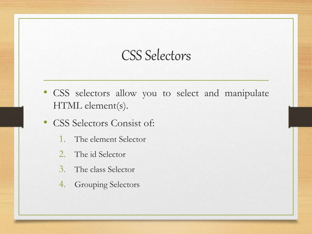 CSS Comprehensive Overview | PPT