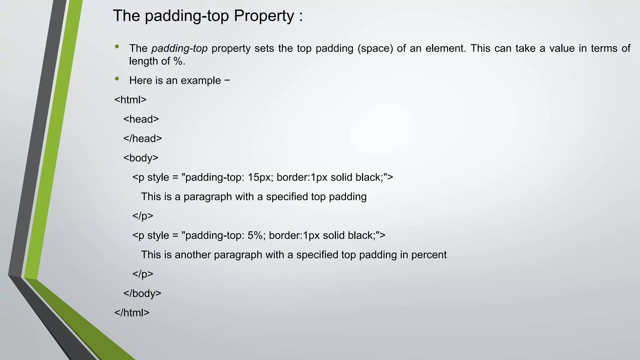 Css padding | PPT