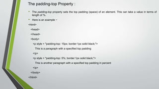 Css padding | PPT