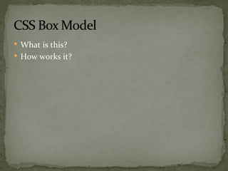 Css page layout | PPT