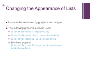 CSS Selectors and Fonts | PPTX